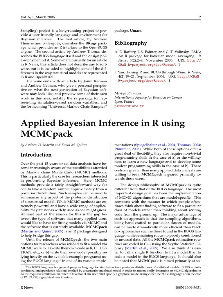Applied Bayesian Inference in R Using | PDF