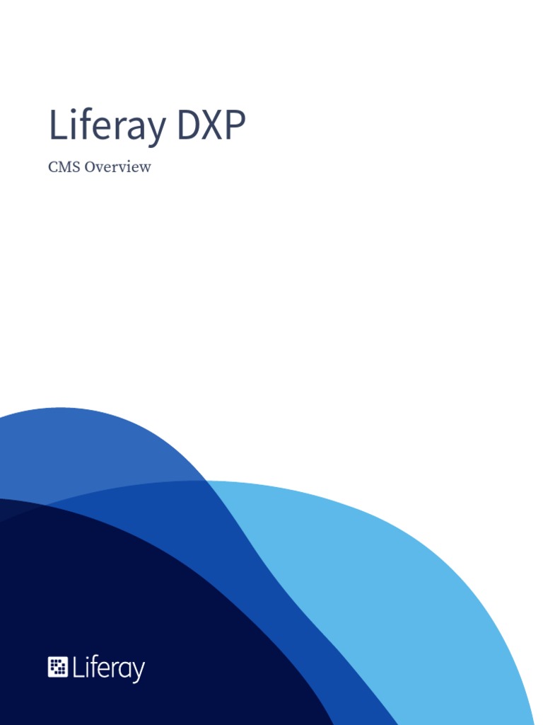 Liferay DXP CMS Overview | PDF