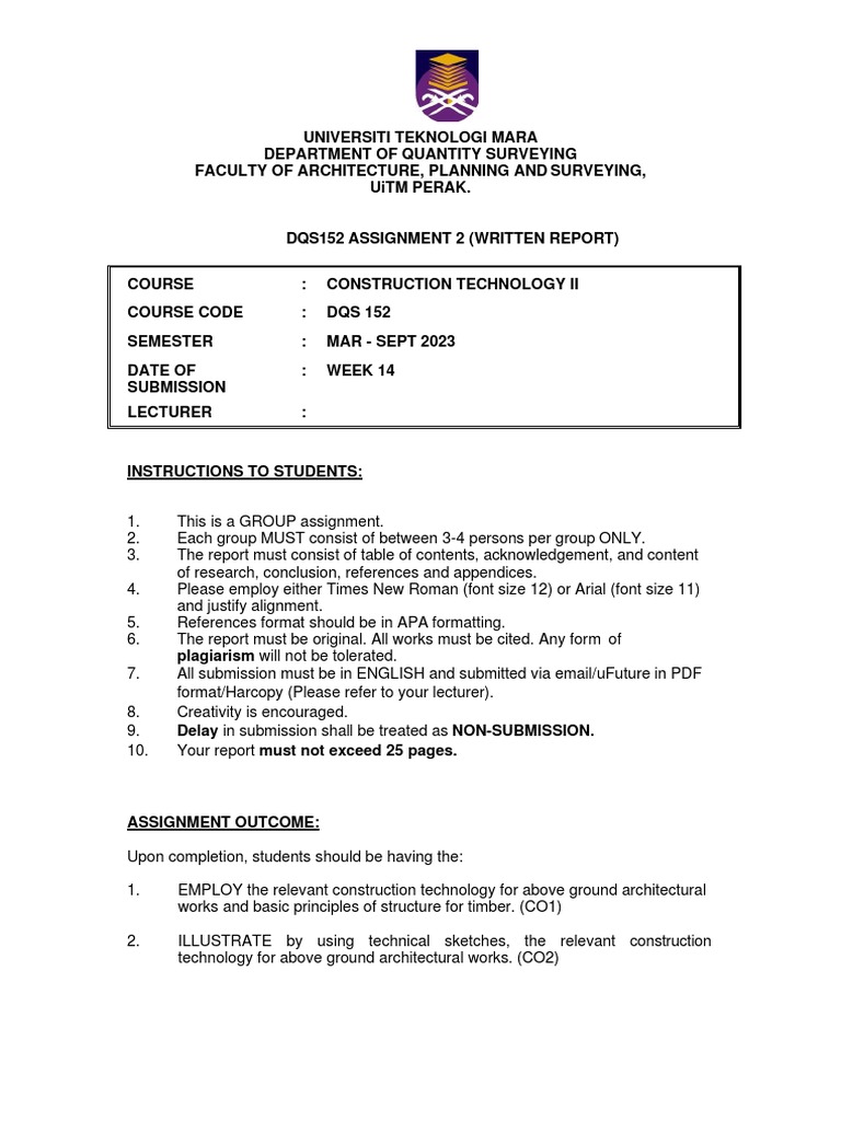 DQS152 2023 - Assignment 2 (Report) | PDF