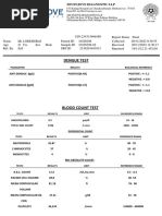 Typhoid Widal Test Report Summary | PDF | White Blood Cell | Medical Tests