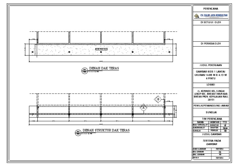26.denah Struktur Dak | PDF