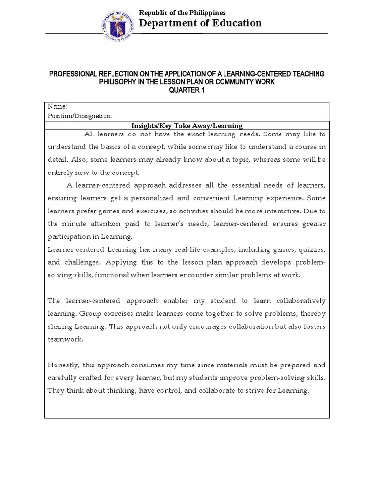 13 Reflection - Journal | PDF