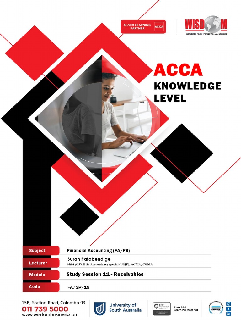 Study Session 11 - Receivables | PDF | Debits And Credits | Business