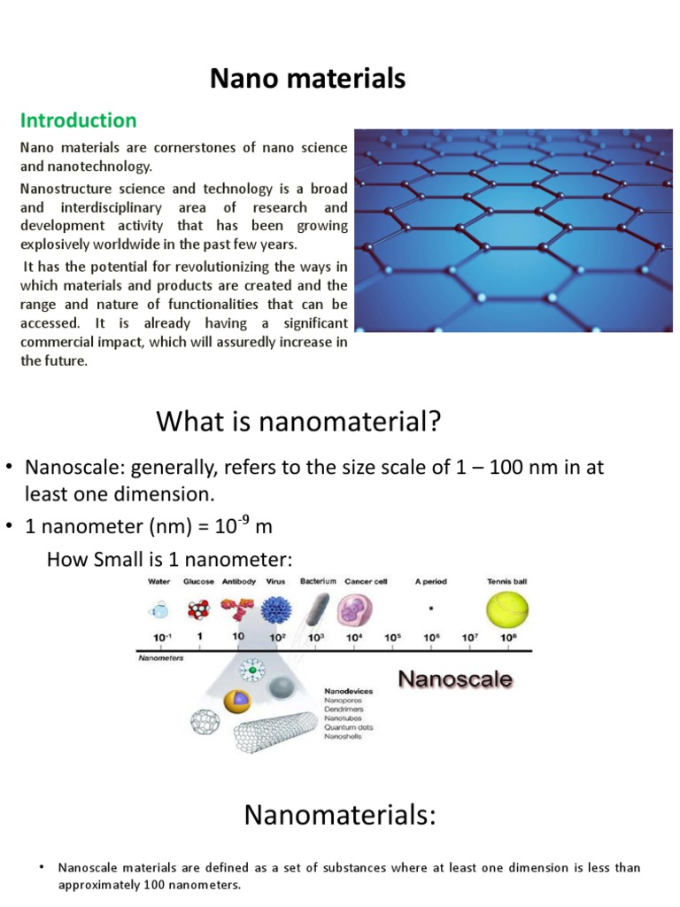 Classification of Nano Materials | PDF | Nanomaterials | Nanotechnology
