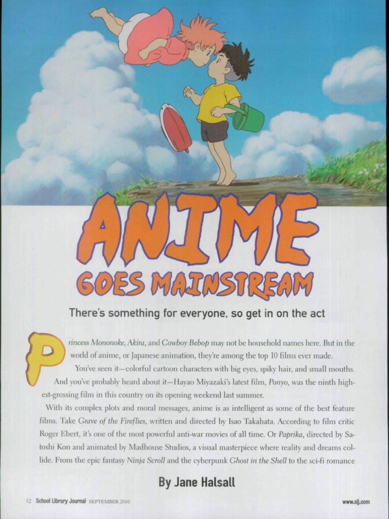 Anime Goes Mainstream | PDF | Anime Anime Goes Mainstream | PDF | Anime
