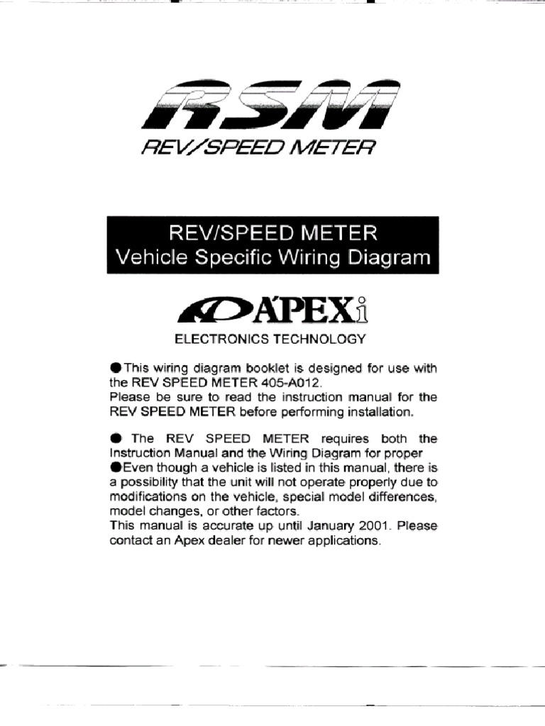 Apex'i RSM Manual | PDF | Technology & Engineering