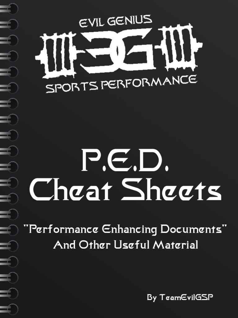 Ped Cheat Sheets Teamevilgsp | PDF