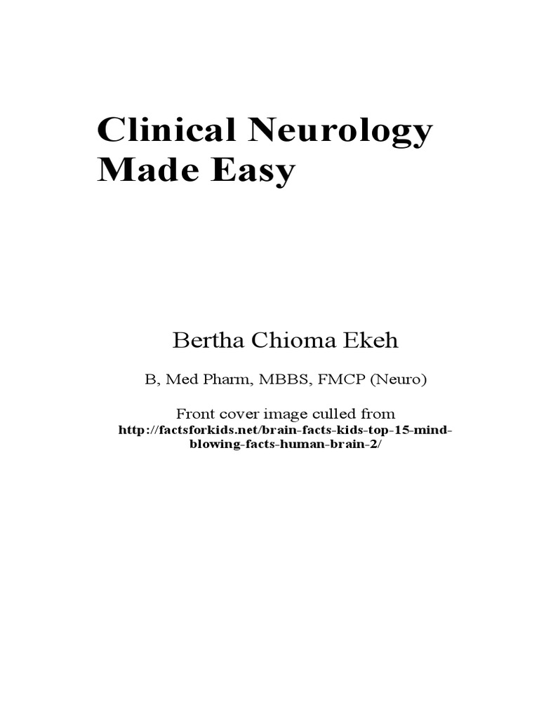 Clinical Neurology Made Easy | PDF | Vertigo | Headache