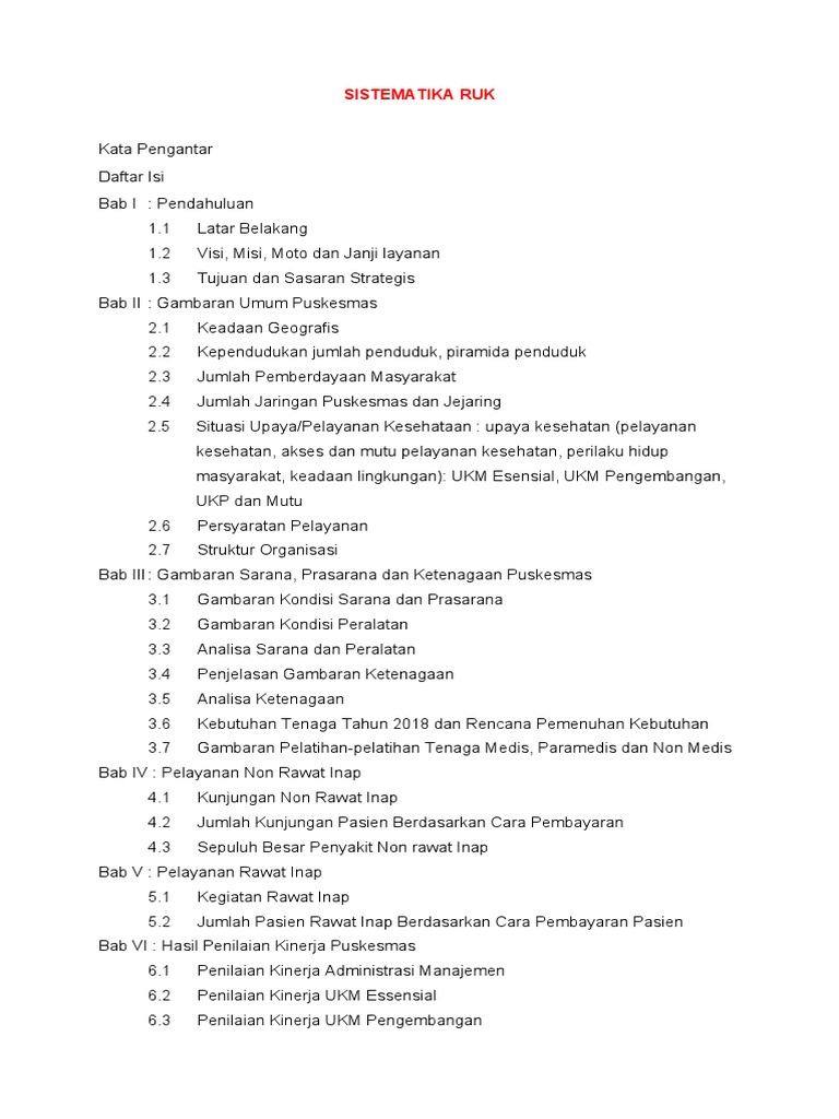 Sistematika RUK RPK | PDF