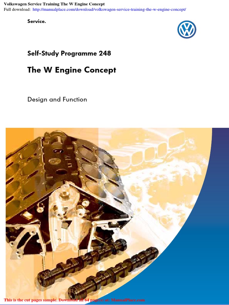 Volkswagen W Engine Overview | PDF | Machines | Propulsion