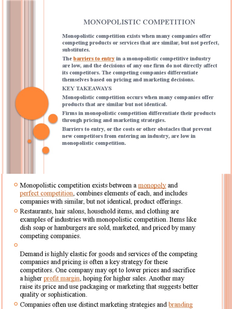 Monopolistic Competition-1 | PDF | Monopoly | Profit (Economics)