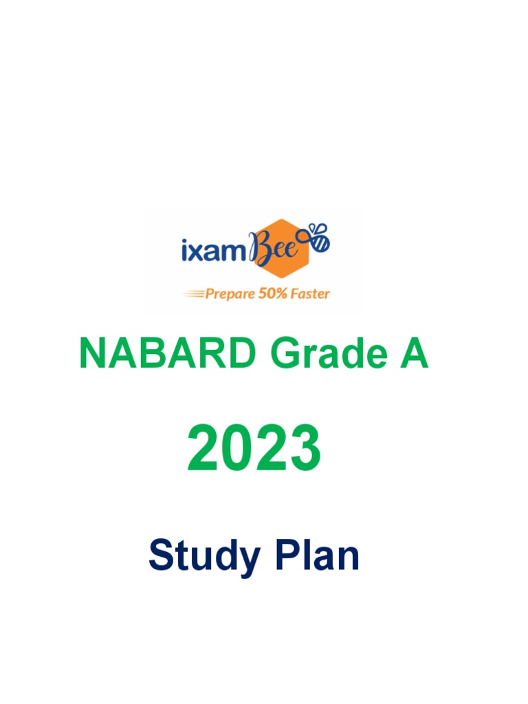 NABARD Grade A 2023 Study Plan PDF | PDF | Agriculture | English Language