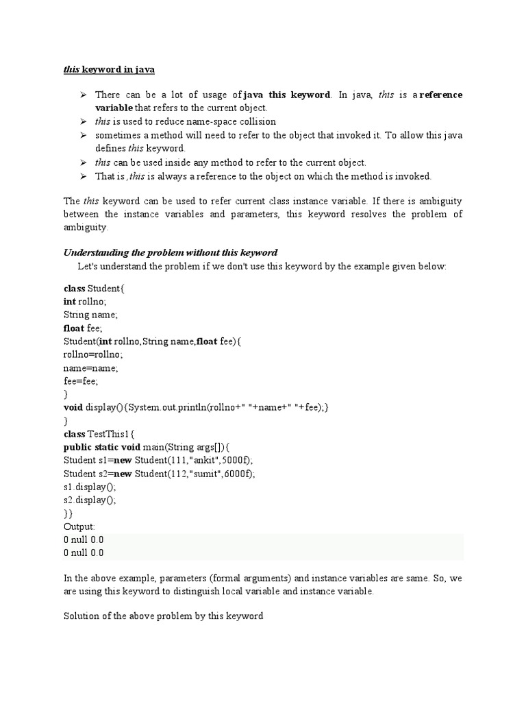 this-keyword-and-static-in-java-pdf-parameter-computer-programming