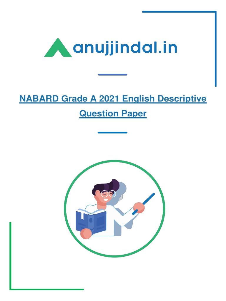NABARD Grade A 2021 English Descriptive Question Paper | PDF