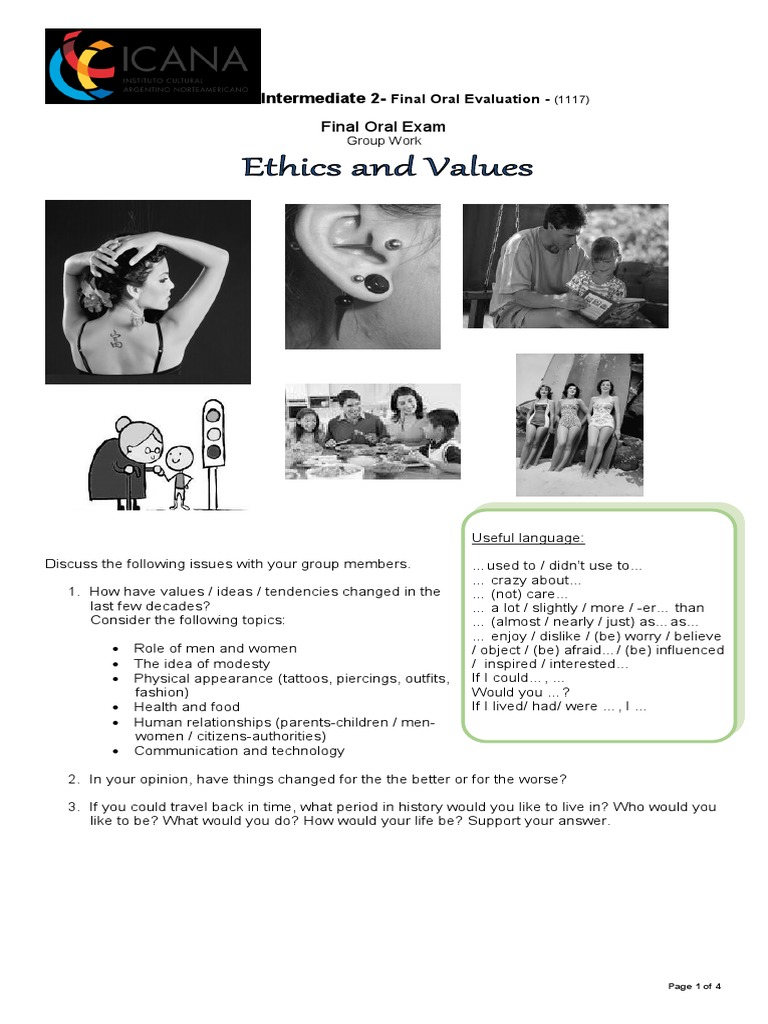 Intermediate Oral Exam Guide | PDF | Foreign Language Studies