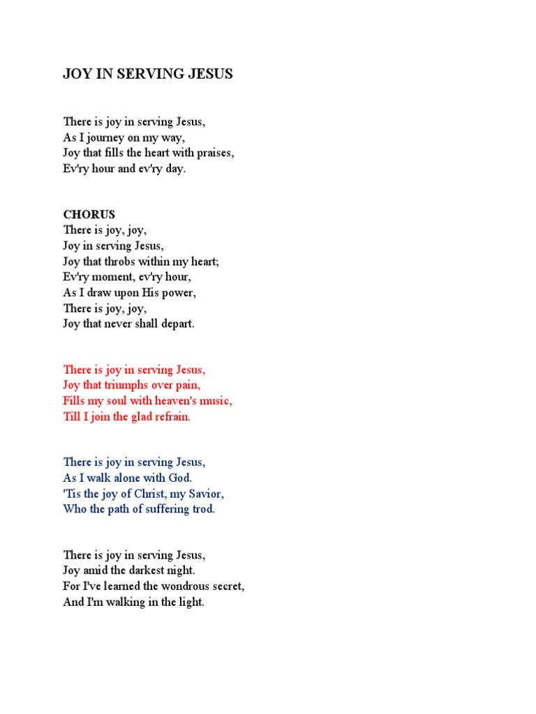 Joy in Serving Jesus | PDF