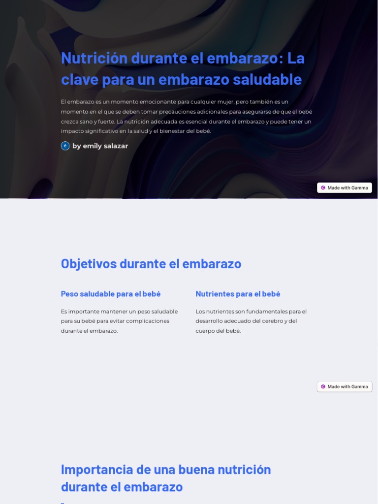 Nutricion Durante El Embarazo La Clave para Un Embarazo Saludable | PDF Nutricion Durante El Embarazo La Clave para Un Embarazo Saludable | PDF