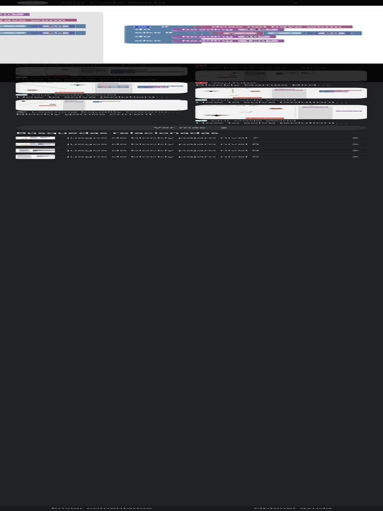 Blockly Pajaro Nivel 6 - Búsqueda de Google | PDF | ciberespacio | Internet