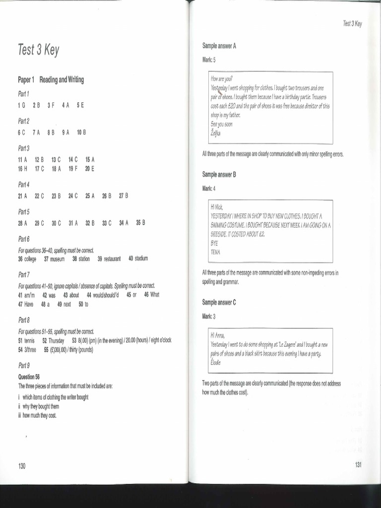 KET5T3 Answers+Script | PDF