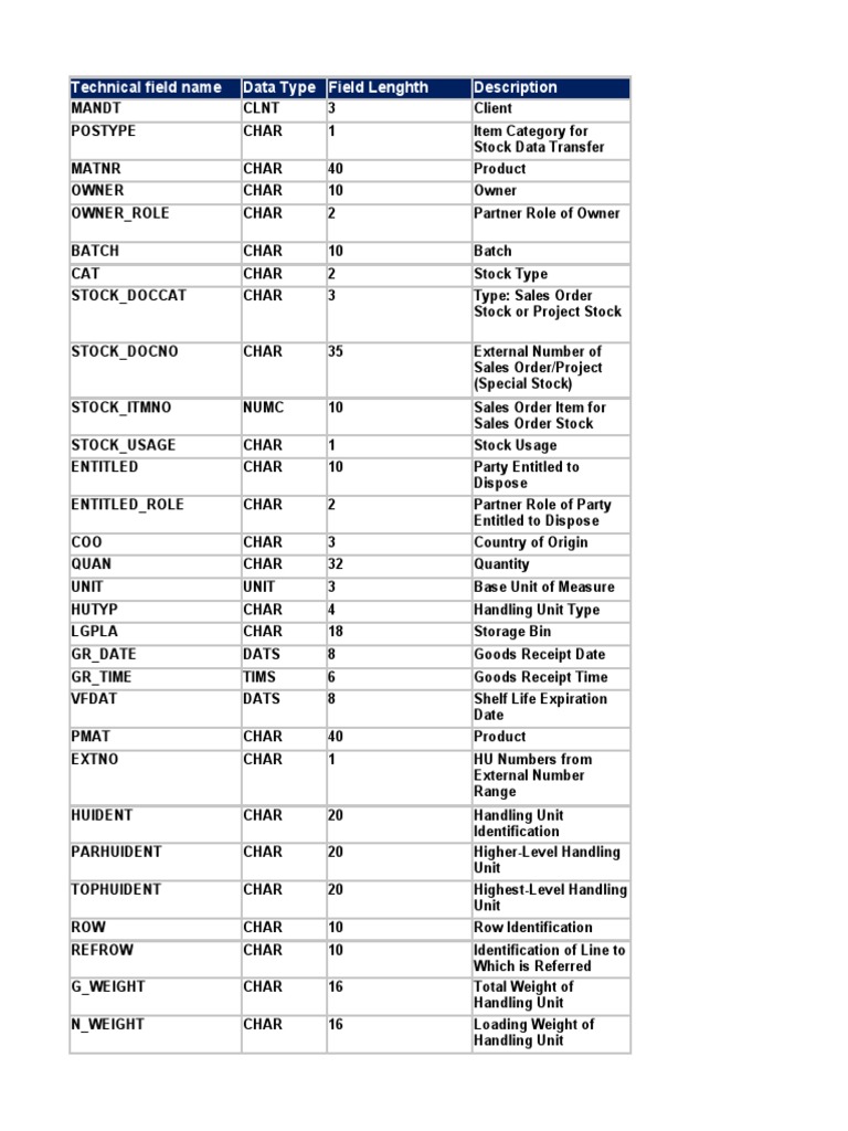 EWM-Stock Load - Template SAP | PDF