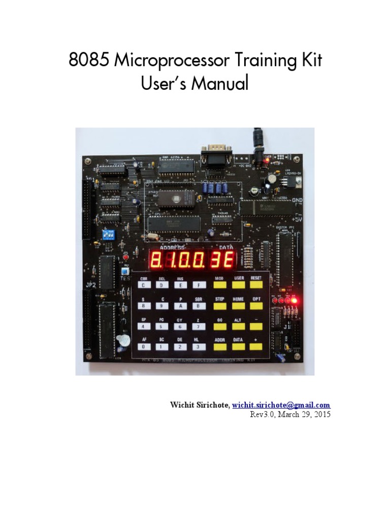 Dokumen.tips 8085 Microprocessor Training Kit Users Manual Wwwkswichitcommtk 85usermanual3pdfpdf ...