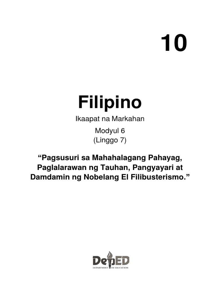 6 q4 Filipino | PDF
