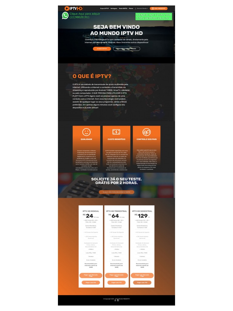 Site Revendedor Iptv Integrado Whats Pix MP | PDF