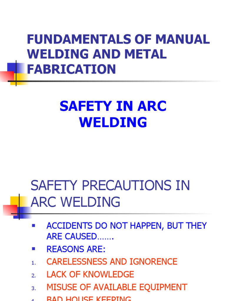 #1. Safety in Arc Welding | PDF | Welding | Construction