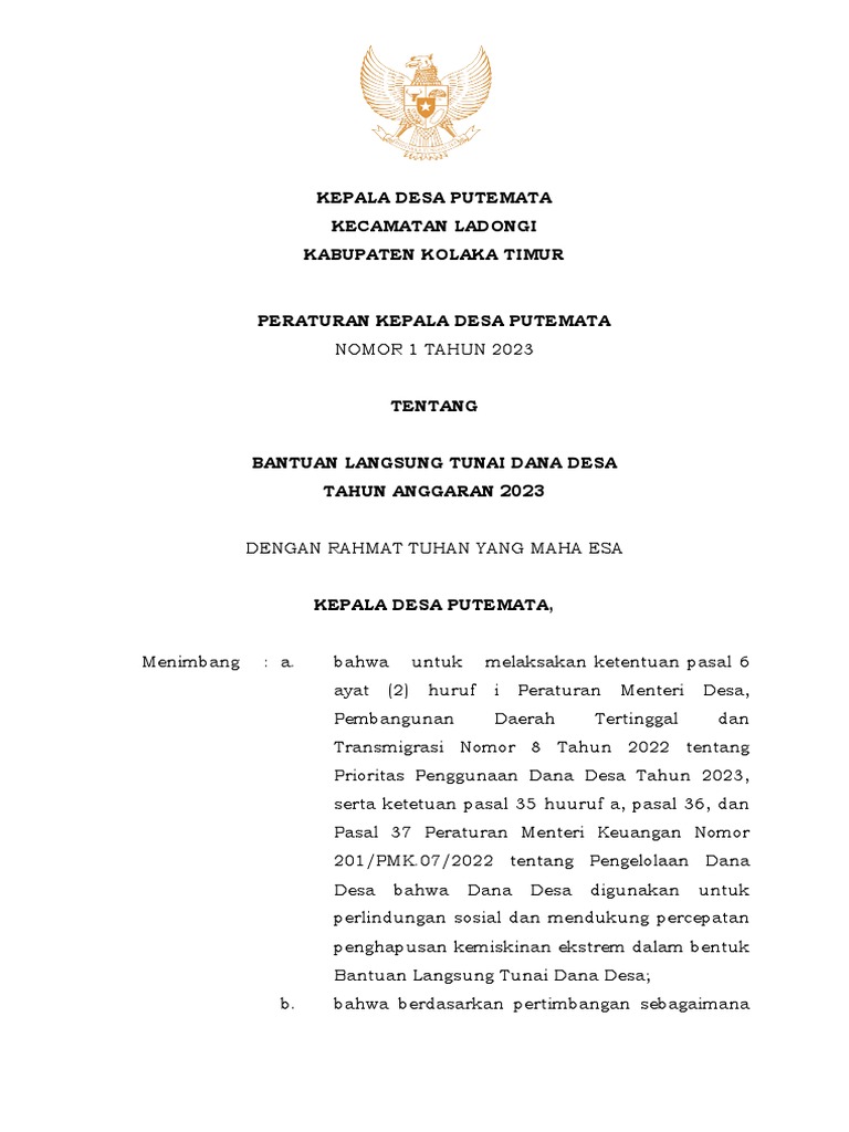 Perkades BLT 2023 | PDF