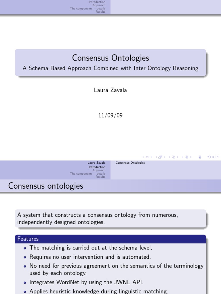 Consensus Ontologies A Schema Based Approach Combined With Inter Ontology Reasoning Pdf
