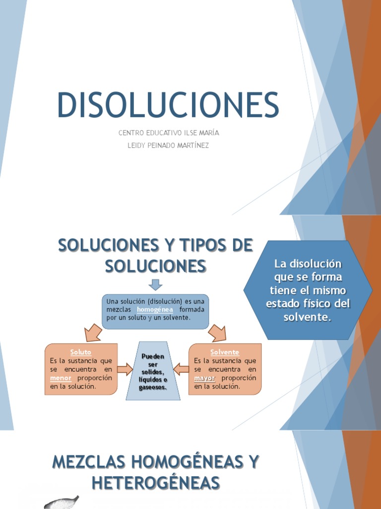 DISOLUCIONES | PDF | Concentración | Solubilidad