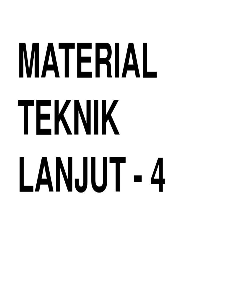 Material Teknik Lanjut - 4 | PDF