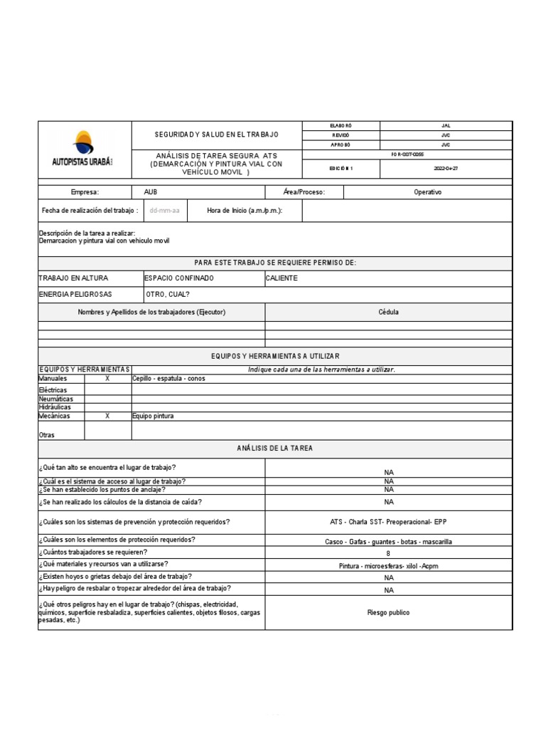 ATS: Demarcación y Pintura Vial | PDF | Technology & Engineering