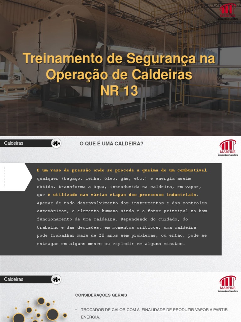 NR13 - Treinamento Operador de Caldeira - 2023 | PDF | Caldeira | Calor