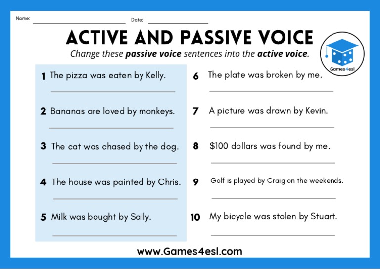 Passive Voice Examples | PDF