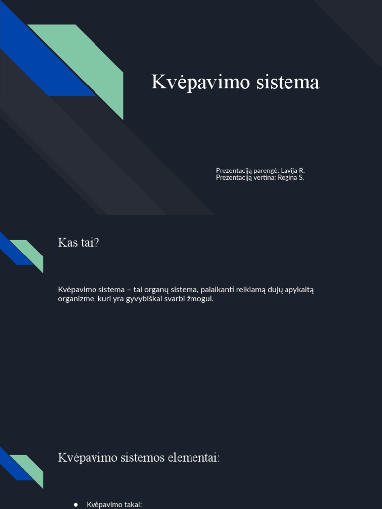 Kvepavimo sistema | PDF