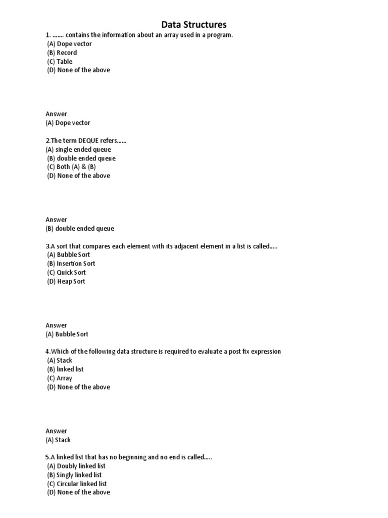 Data Structures | PDF | Computer Programming | Algorithms And Data Structures