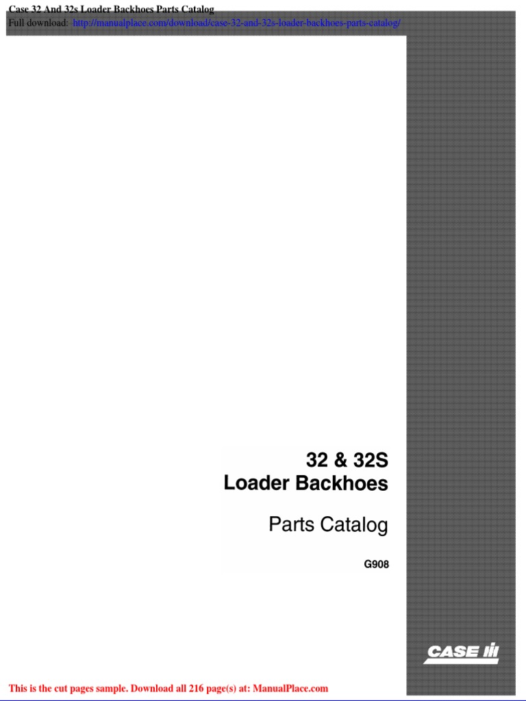 Case 32 Backhoe Parts Catalog | PDF | Home & Garden | Computers
