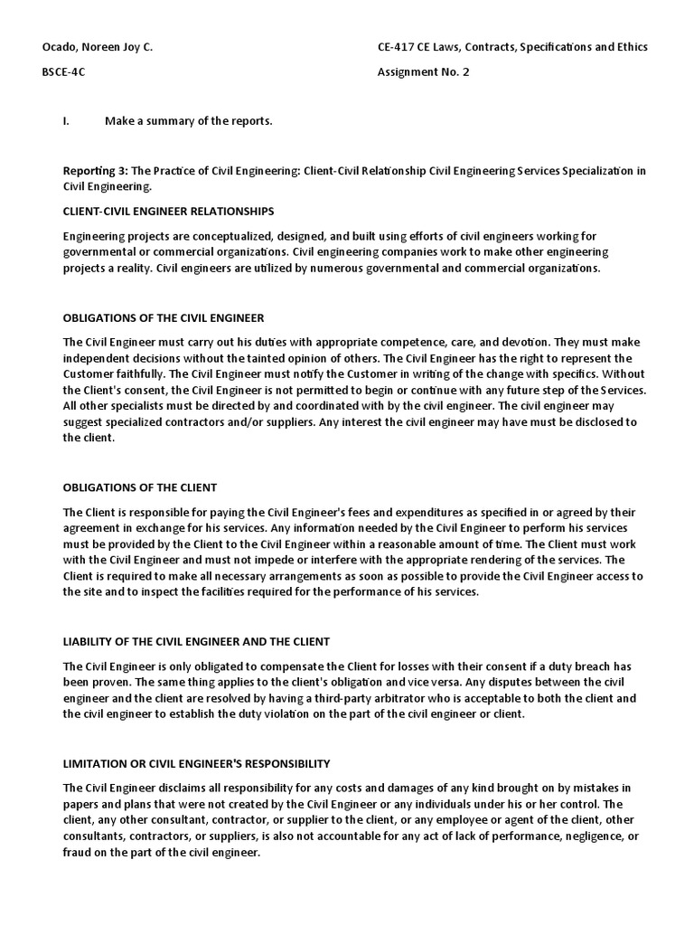 Assignment 2 | PDF | Consultant | Engineer