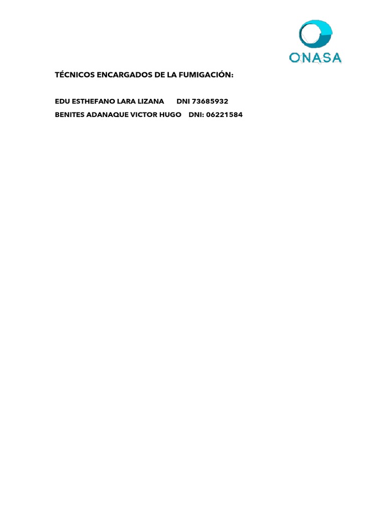 Tecnicos Onasa Piura | PDF