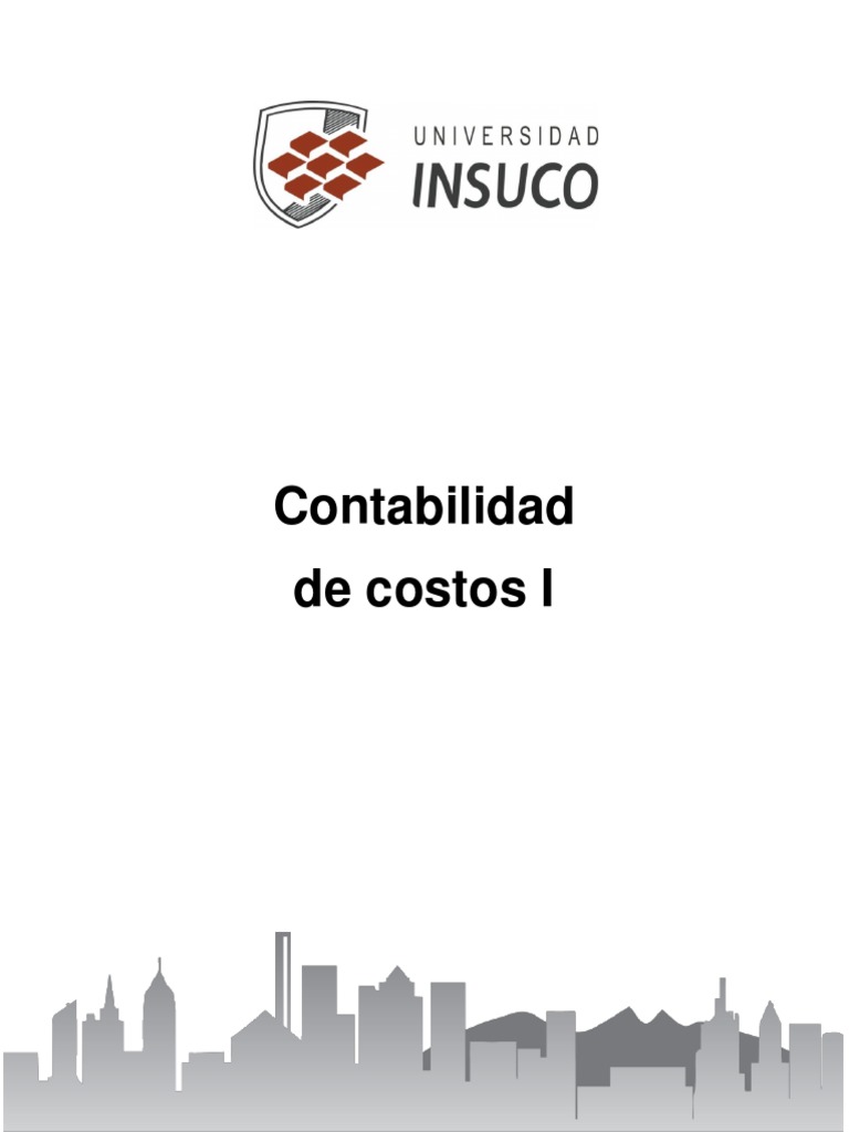 Contabilidad de Costos 1-1 | PDF | Costo | Contabilidad