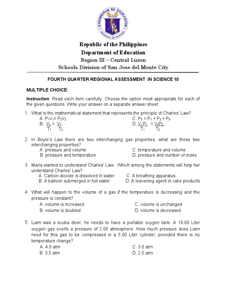 Science 10 Regional Assessment Guide | PDF | Reaction Rate | Proteins