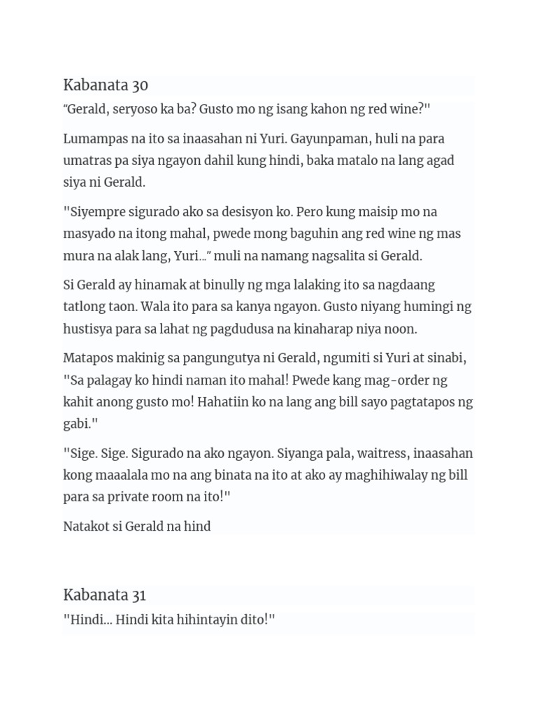 Kabanata 30 | PDF