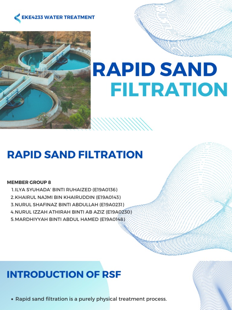 Rapid Sand Filtration | PDF | Water Purification | Filtration