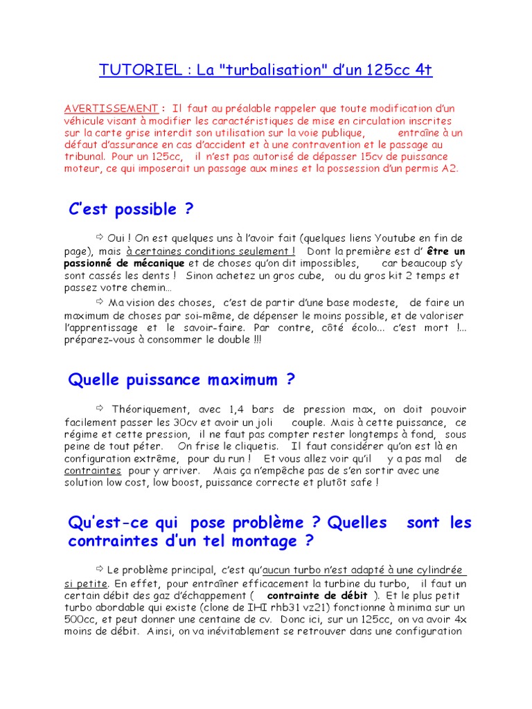 Tutoriel125ccTurbo-v 2 | PDF | Livres de cuisine, nourriture et vin ...