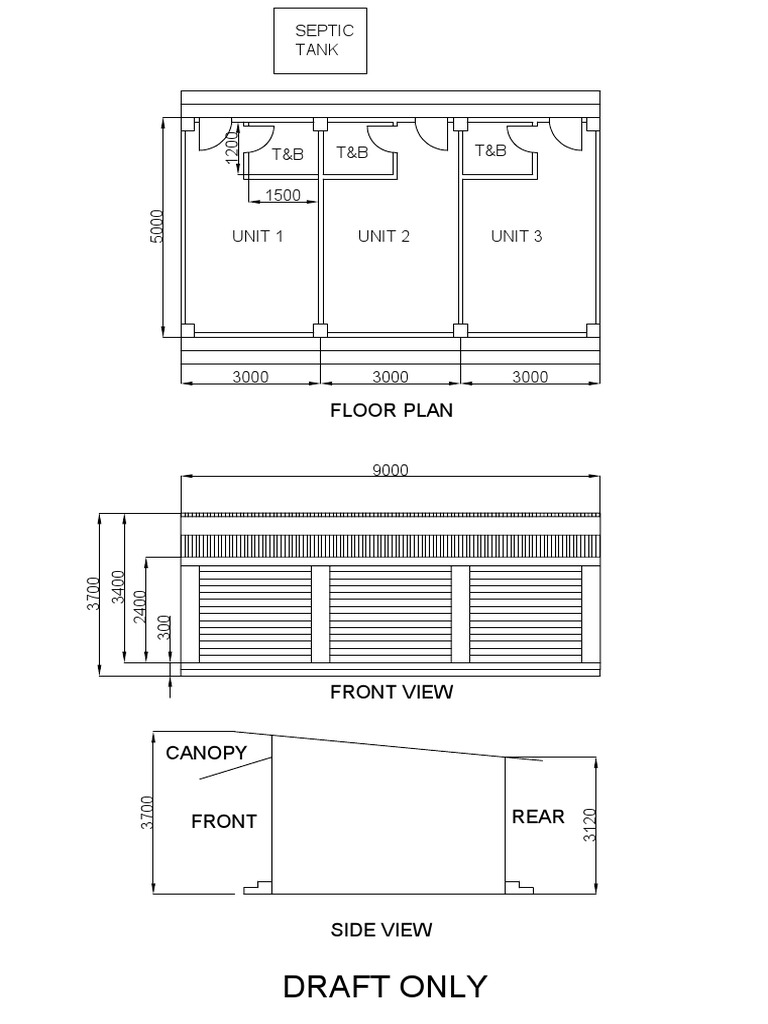 3 Units Commercial Store Draft Only | PDF