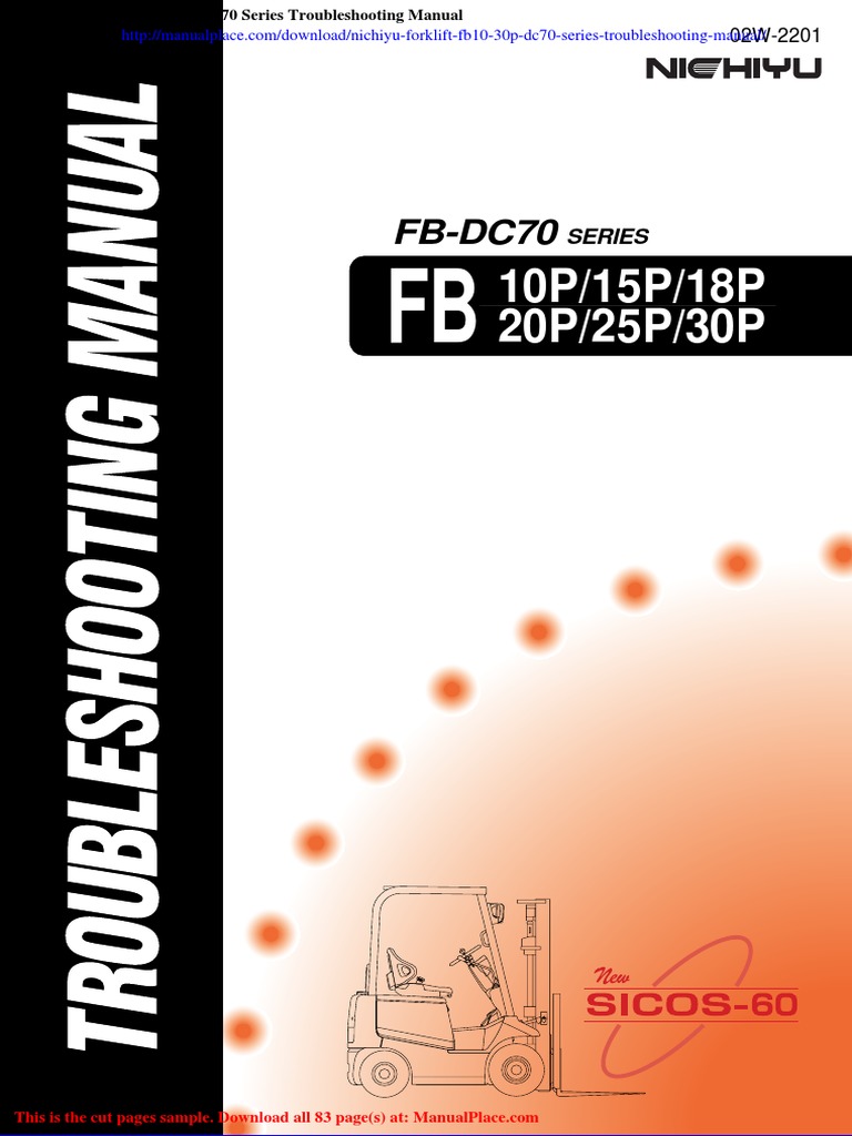 Nichiyu Forklift Fb10 30p Dc70 Series Troubleshooting Manual | PDF | Electrical Engineering ...
