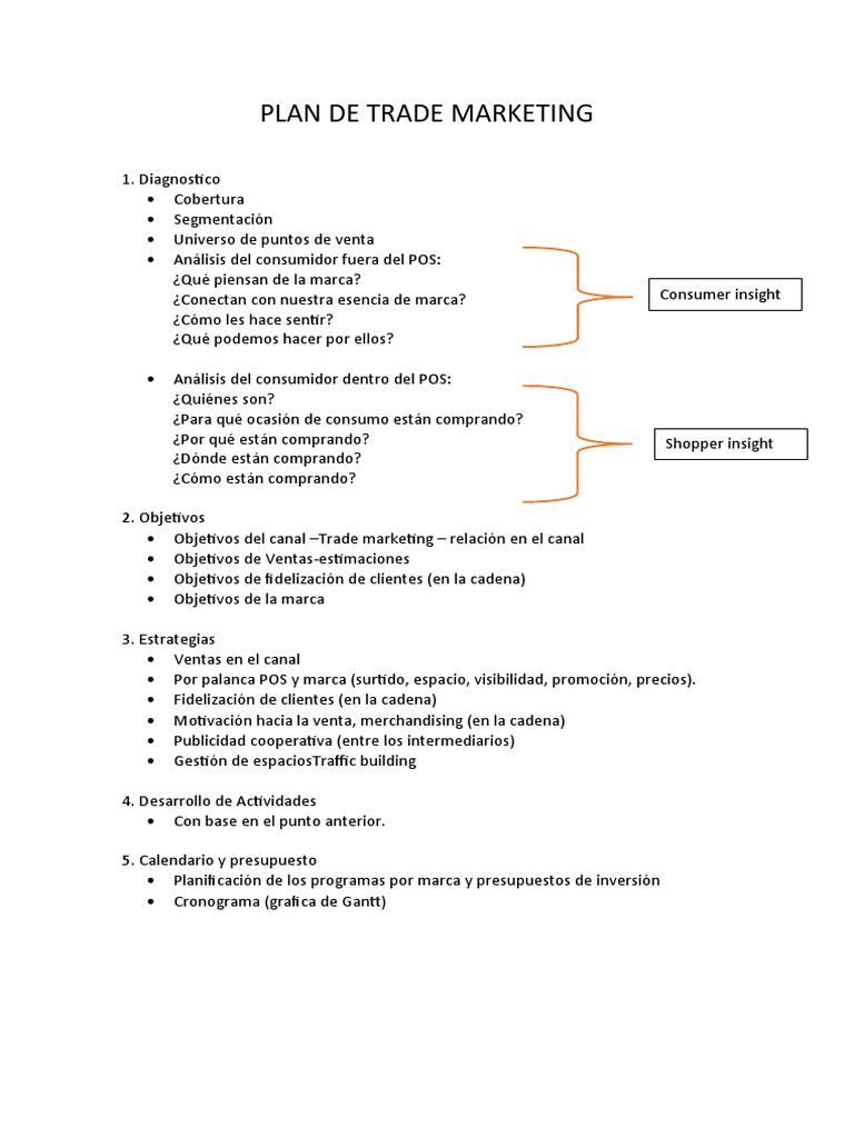 Plan de Trade Marketing - JV | PDF