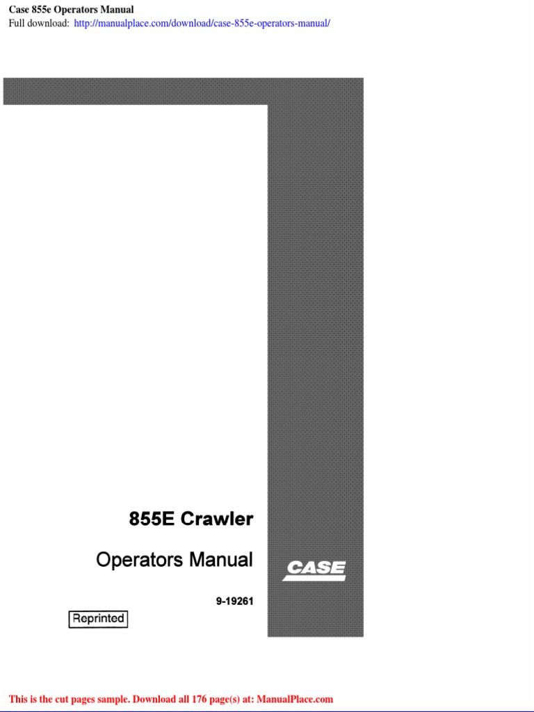 Case 855e Operators Manual | PDF | Business | Computers