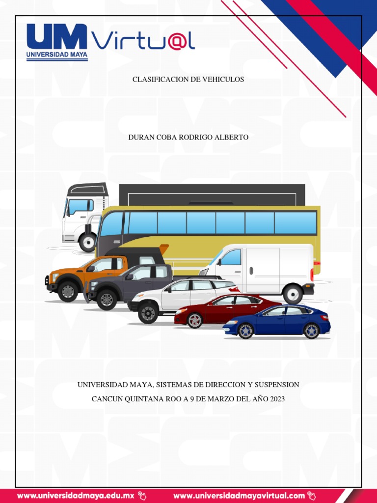 Duran - Ima - 2a - Clasificacion de Vehiculos | PDF | Vehículos terrestres | Industria automotriz